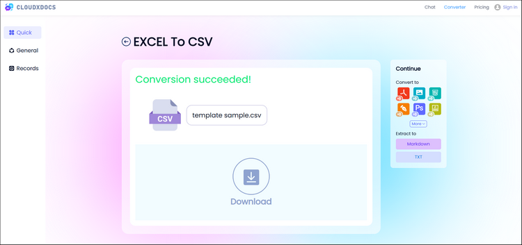 How to Convert Excel to CSV Online Free (Step-by-Step Guide) | AI File ...