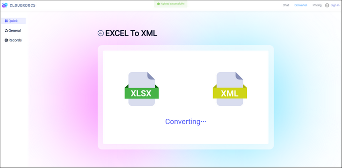 How to Convert Excel to XML Online – 3 Step Method | AI File Chat, Editing & Conversion Tool
