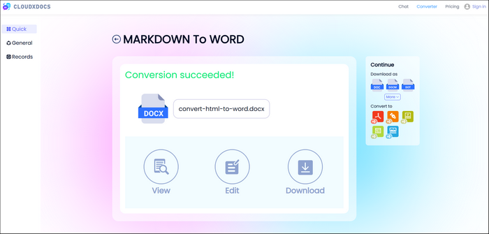 3 Best Online Markdown to Word Converters (Free & Fast) | AI File Chat, Editing & Conversion Tool